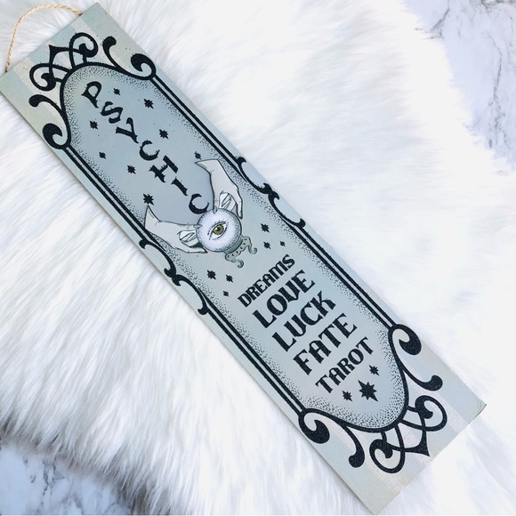 Accents | Psychic Crystal Ball Wooden Sign | Poshmark